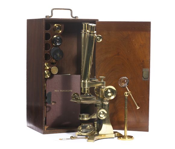 Bonhams : A James Swift compound binocular microscope, English, circa 1880,