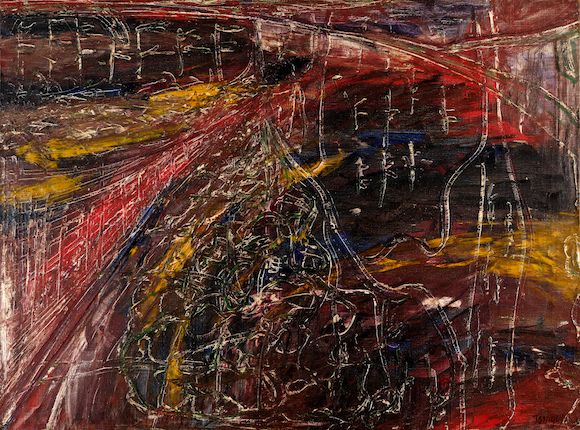 Bonhams : Thanos Tsingos (Greek, 1914-1965) Bridge 96.5 x 130 cm