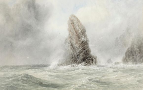 Bonhams : George Lowthian Hall (British, 1825-1888) On the Scotch coast