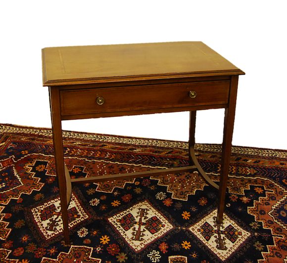 Bonhams : An Edwardian mahogany and boxwood-strung side table The ...