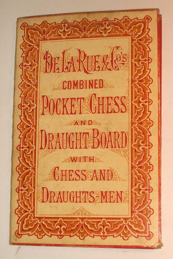 Bonhams : A Combined Pocket Chess and Draught Board, by De La Rue & Co ...