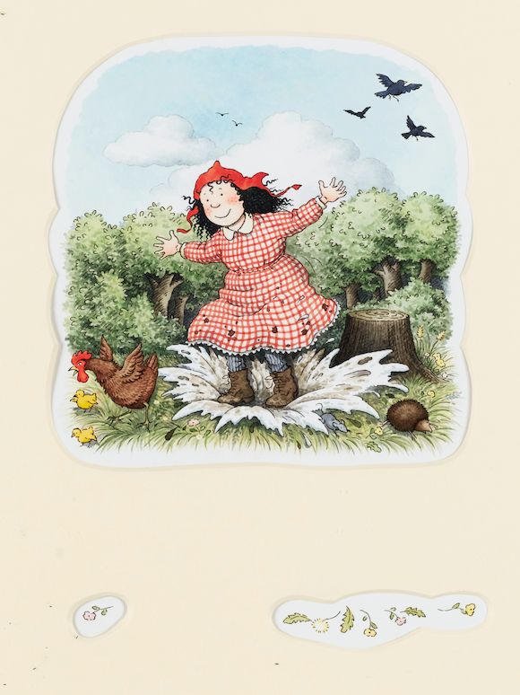 Bonhams : Jonathan Langley (British, born 1952) An illustration for 'Little Red Riding Hood'