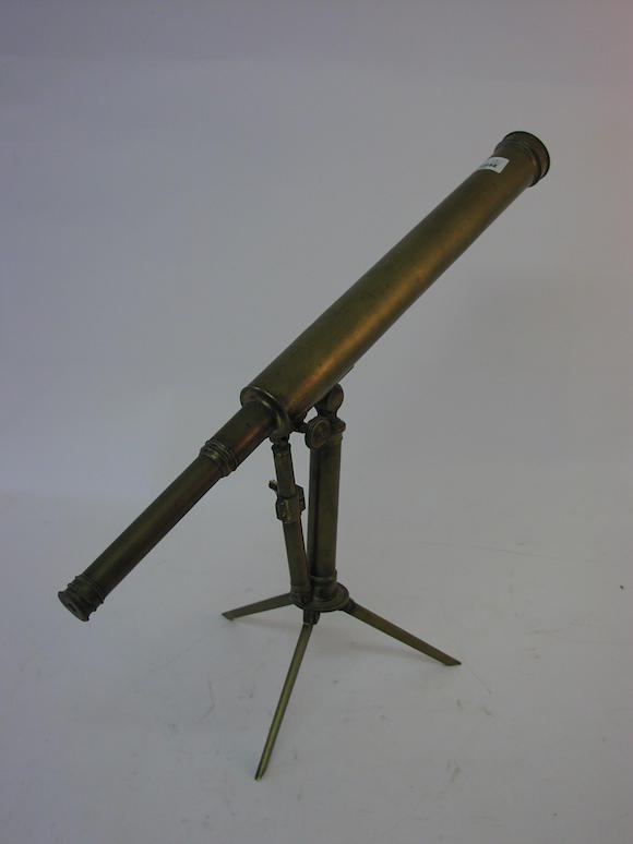Bonhams A Mathew Berge 2 Inch Brass Refracting Telescope On Stand