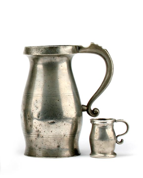 Bonhams : An Imperial half gill lidless baluster measure