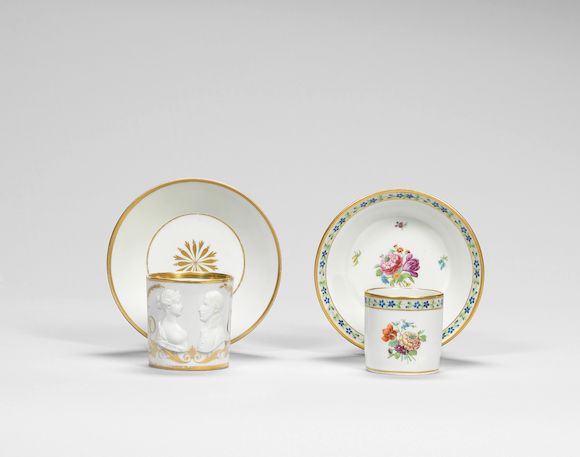 Bonhams : A Vienna cup and saucer Circa 1787.