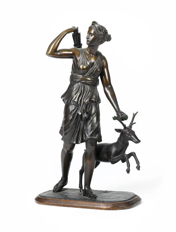 Bonhams : After the Antique: A 19th century French bronze figure of ...