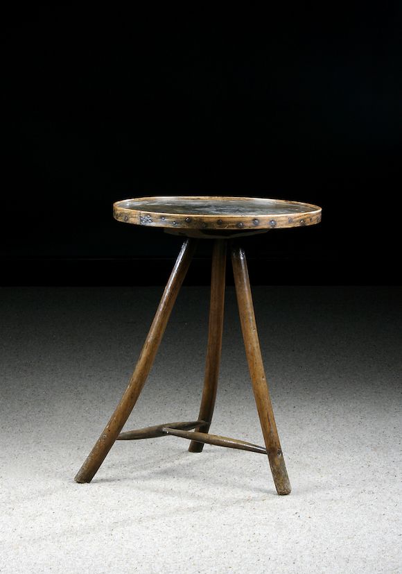 Bonhams : A 19th Century primitive painted cricket table