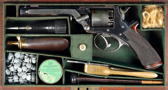 Bonhams : A Five-Shot 54 Bore Fourth Model Tranter Percussion Revolver