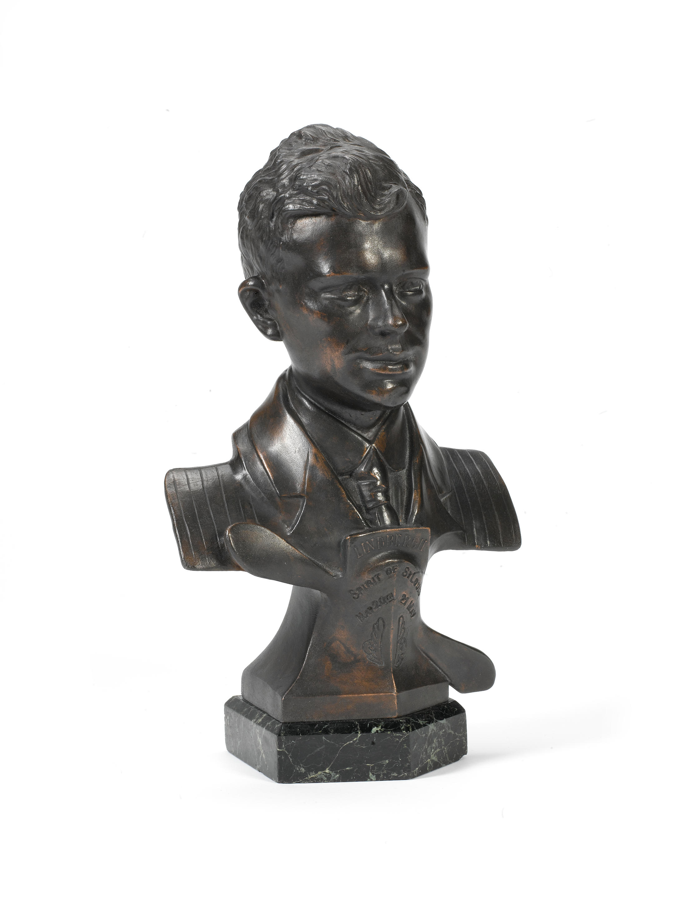 Bonhams Cars : A rare 'Spirit of St Louis' bust of Charles Lindburgh ...