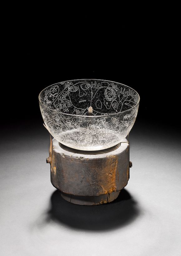 Bonhams : Gian Paolo Martinuzzi (Italian, born 1933) A clear glass bowl ...