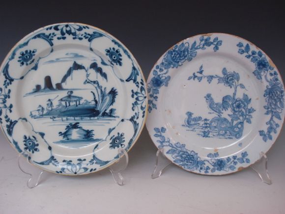 Bonhams : A Liverpool delft plate Circa 1760