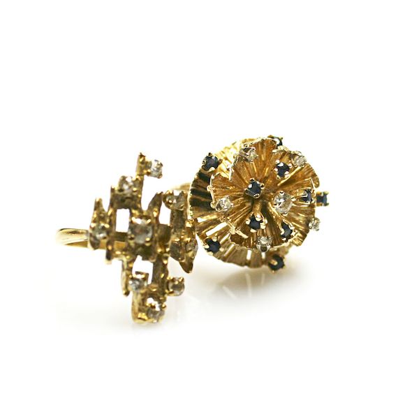 Bonhams : Two modern dress rings (2)