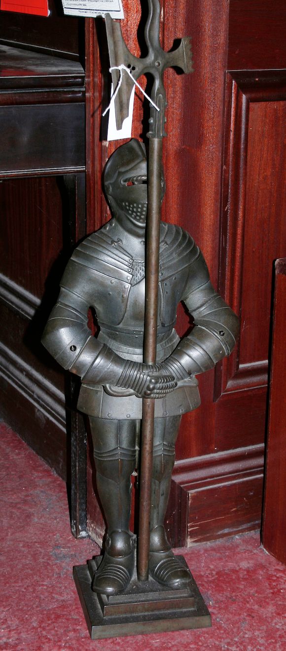 Bonhams : A mid 20th century standing knight companion set