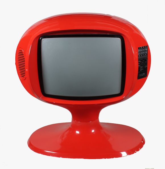Bonhams : A Telefunken 'sphere' television reciever, in red, late 1960s ...