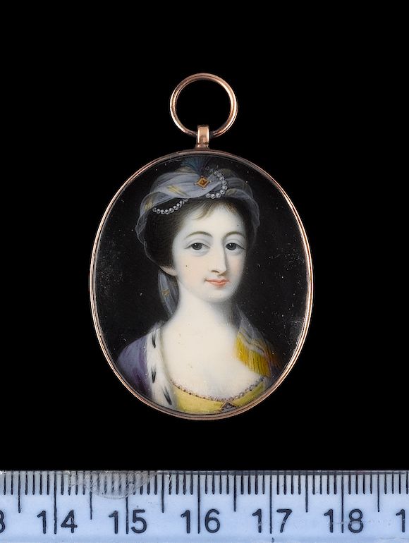 Bonhams : Gustavus Hamilton (Irish, circa 1739-1775) A Lady, wearing ...