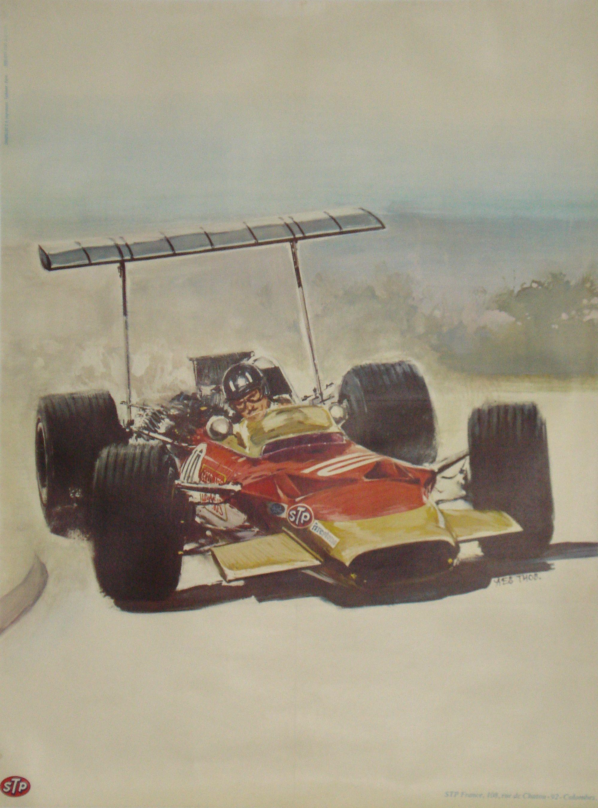 'Mr. Monaco - World Champion', an STP advertising poster, French, 1968 ...