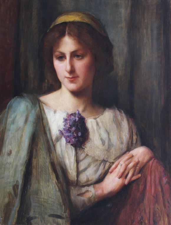 Bonhams : Frederick Dallas Barnes (British, Exh. 1904-1915) 68.5 x 56cm.