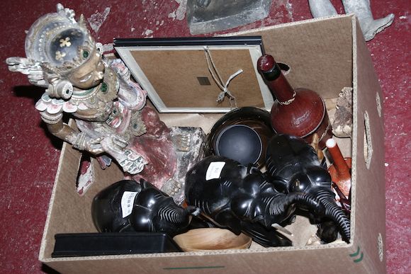 Bonhams : An Indonisian carved female dancing figure