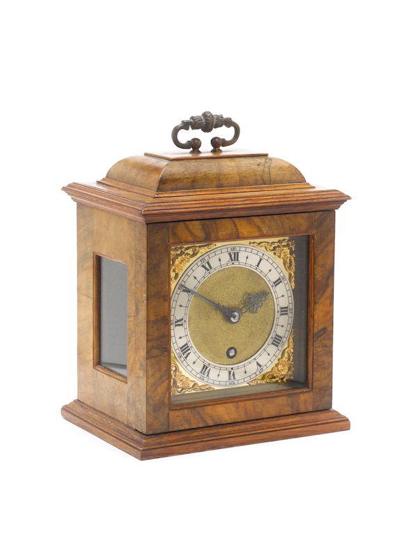Bonhams : A 20th century reproduction Tompion walnut timepiece G & S Co ...