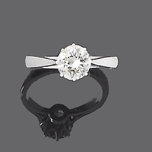 Bonhams : A diamond single-stone ring, by Hamilton & Inches