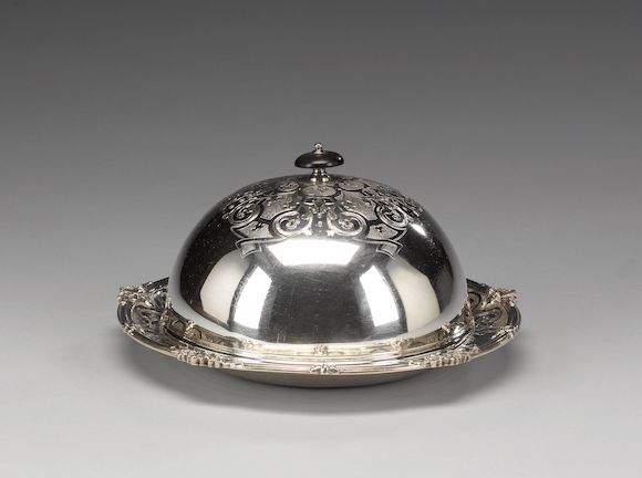 Bonhams : A Victorian silver muffin dish, by Robert Garrard, London 1849,