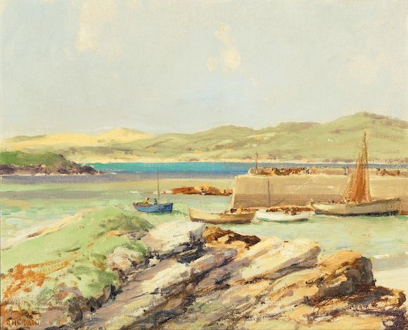 Bonhams : James Humbert Craig (Irish, 1878-1944) Dunfanaghy Harbour 35. ...