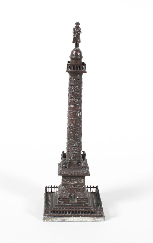 Bonhams : A patinated bronze model of Nelson's column