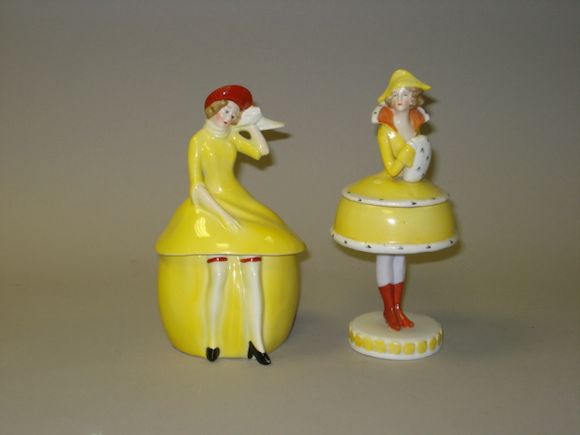 Bonhams : Two Lady powder puffs 2