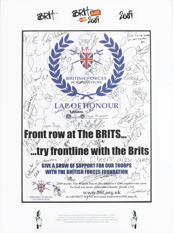 Bonhams : An autographed British Forces Foundation 'Lap Of Honour ...