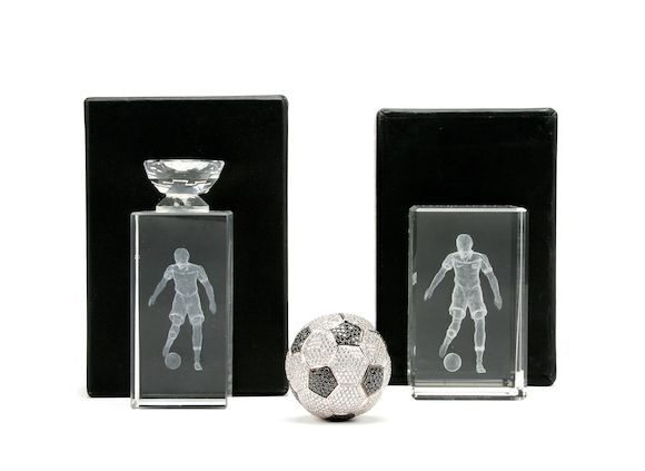 Bonhams : A diamond soccer ball created to celebrate the 2002 world Cup