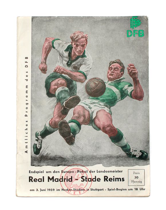Bonhams : 1959 European Cup Final programme
