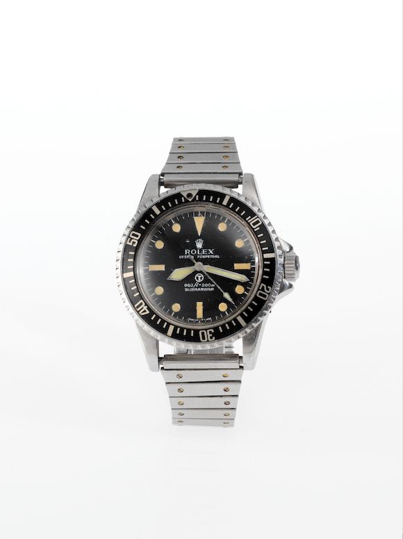 Bonhams : Rolex. A rare stainless steel automatic centre seconds Royal ...