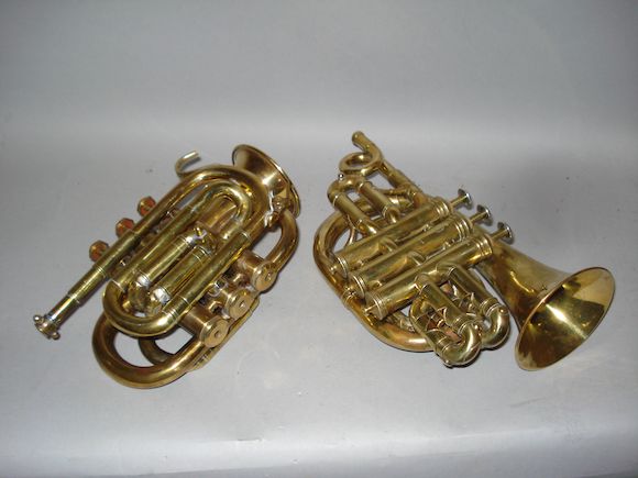 Bonhams : A Distin & Co Brass Cornet (2)