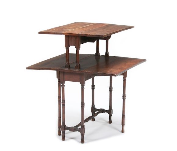 Bonhams : An unusual Victorian two tier mahogany Sutherland table