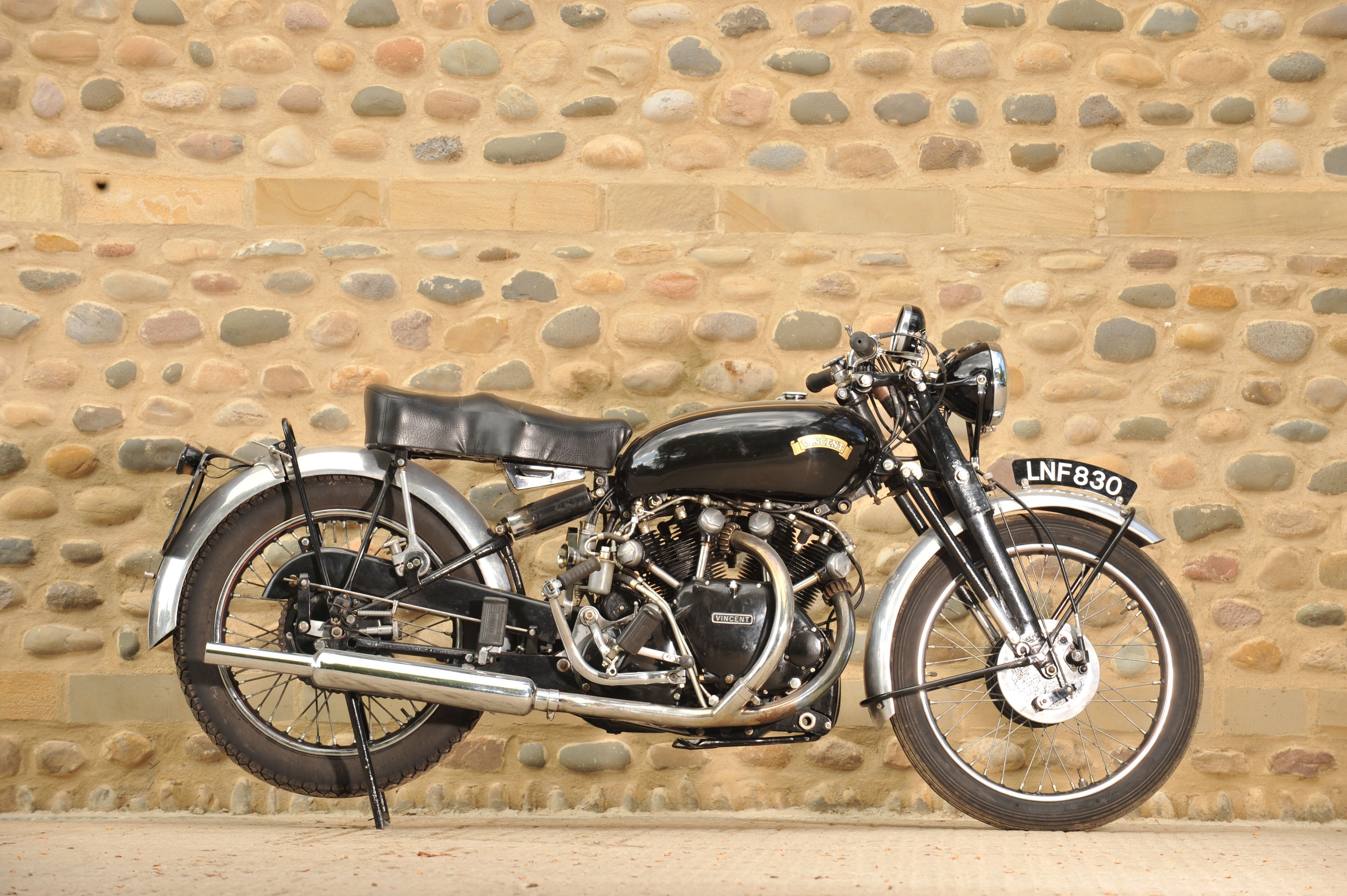 Bonhams Cars : 1951 Vincent 998cc Series C Black Shadow Frame no ...