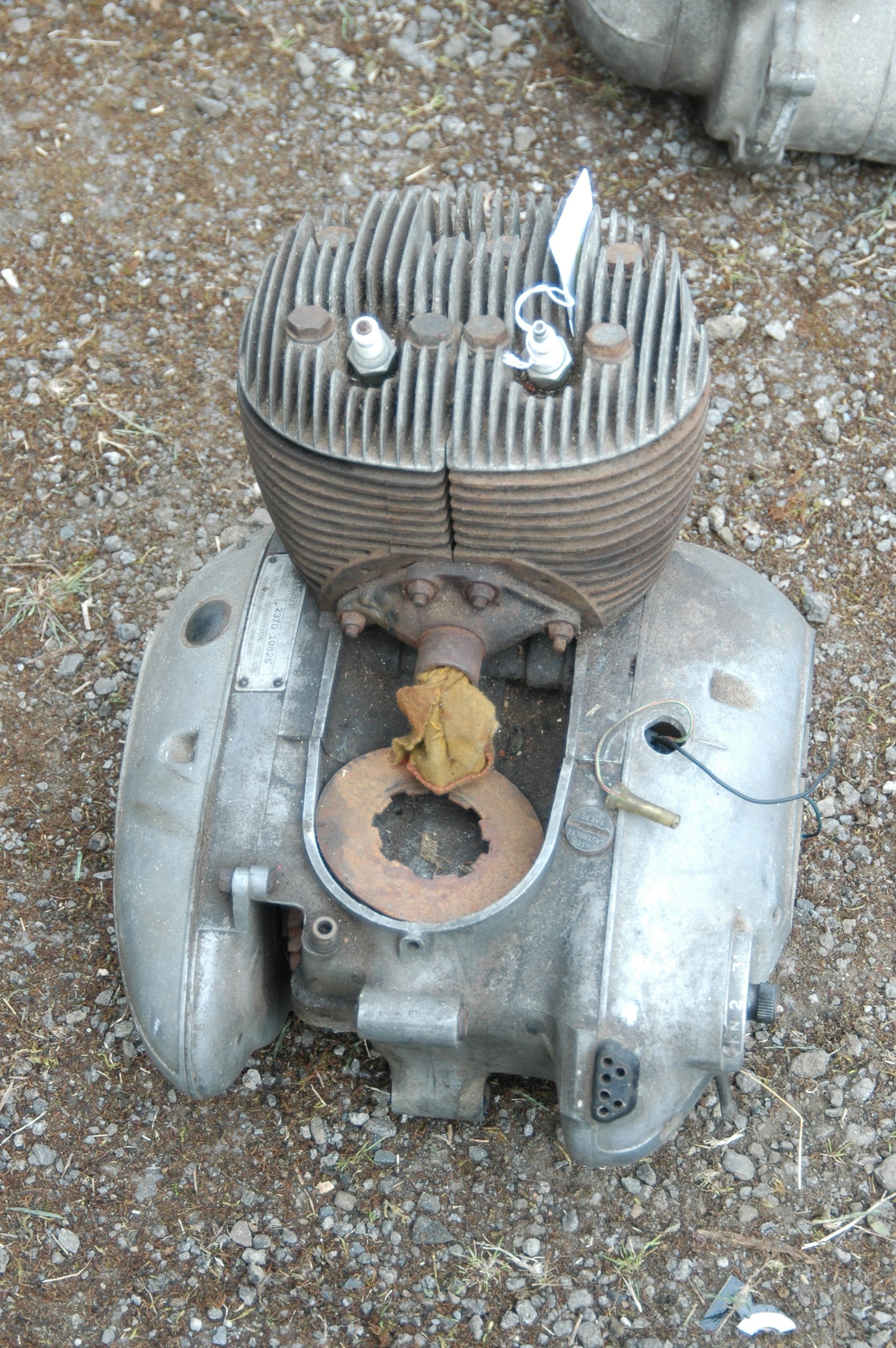 Bonhams Cars : A Villiers 2T twin two stroke engine unit,