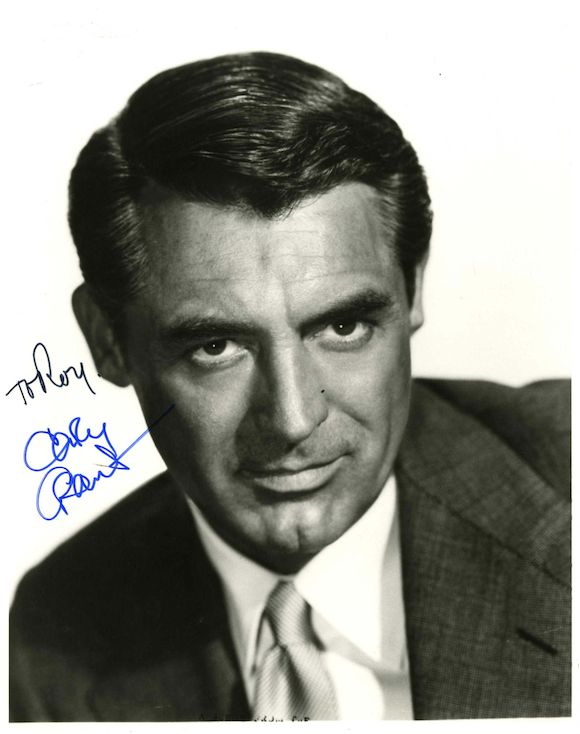 Bonhams : An autographed Cary Grant promotional photograph,