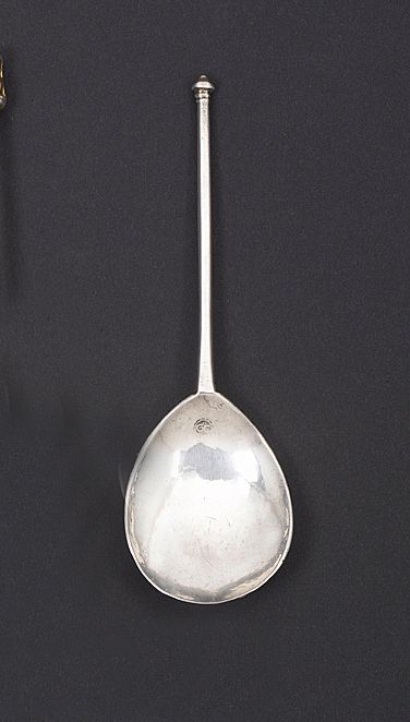 Bonhams : An early 16th century silver diamond point spoon, stamped in ...