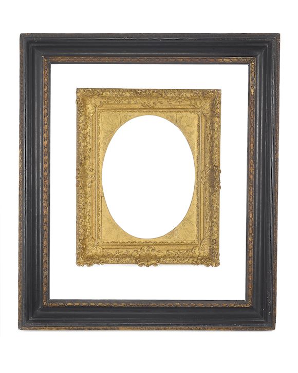 Bonhams : An English 18th Century carved, black painted and parcel gilt ...