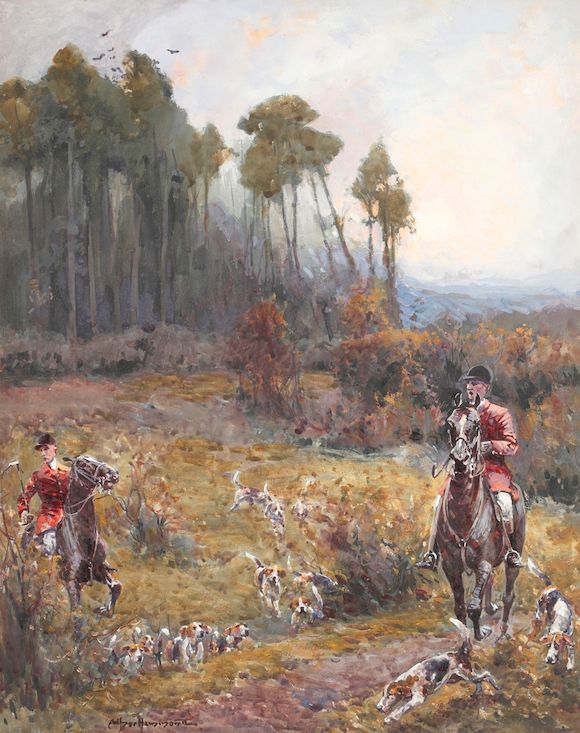 Bonhams : Arthur Henry Knighton Hammond (British, 1875-1970) Huntsman ...