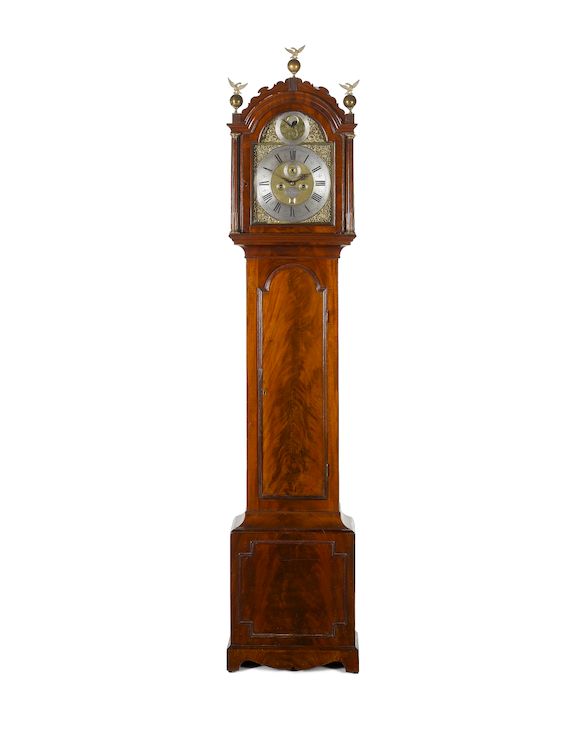 Bonhams : A late 18th century mahogany longcase clock Barnard Jarrett ...