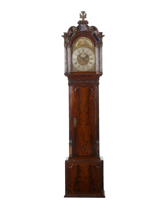Bonhams : A late 18th century Liverpool mahogany longcase clock with ...