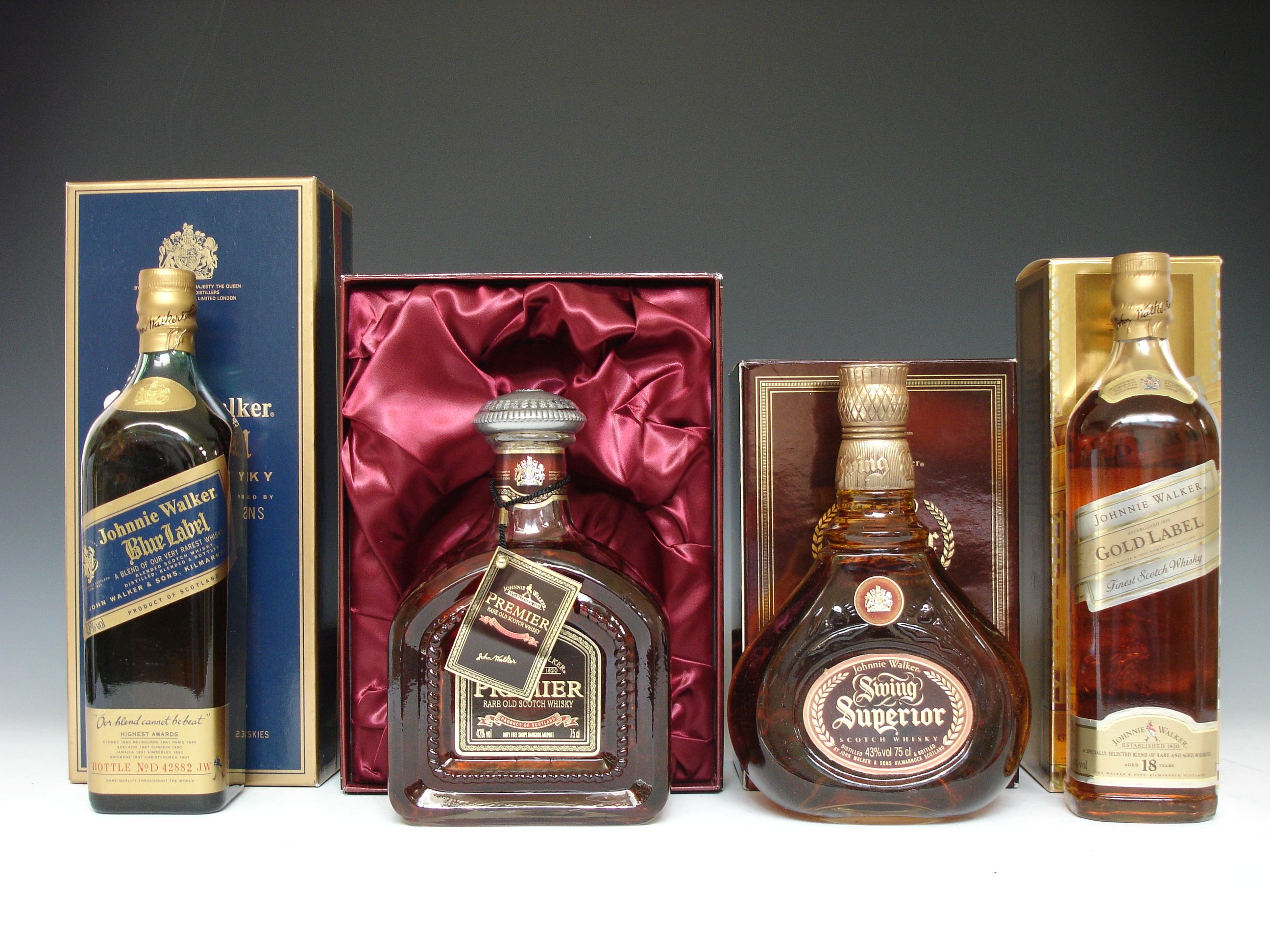 Johnnie Walker Blue Label A blend of our - auctions & price archive