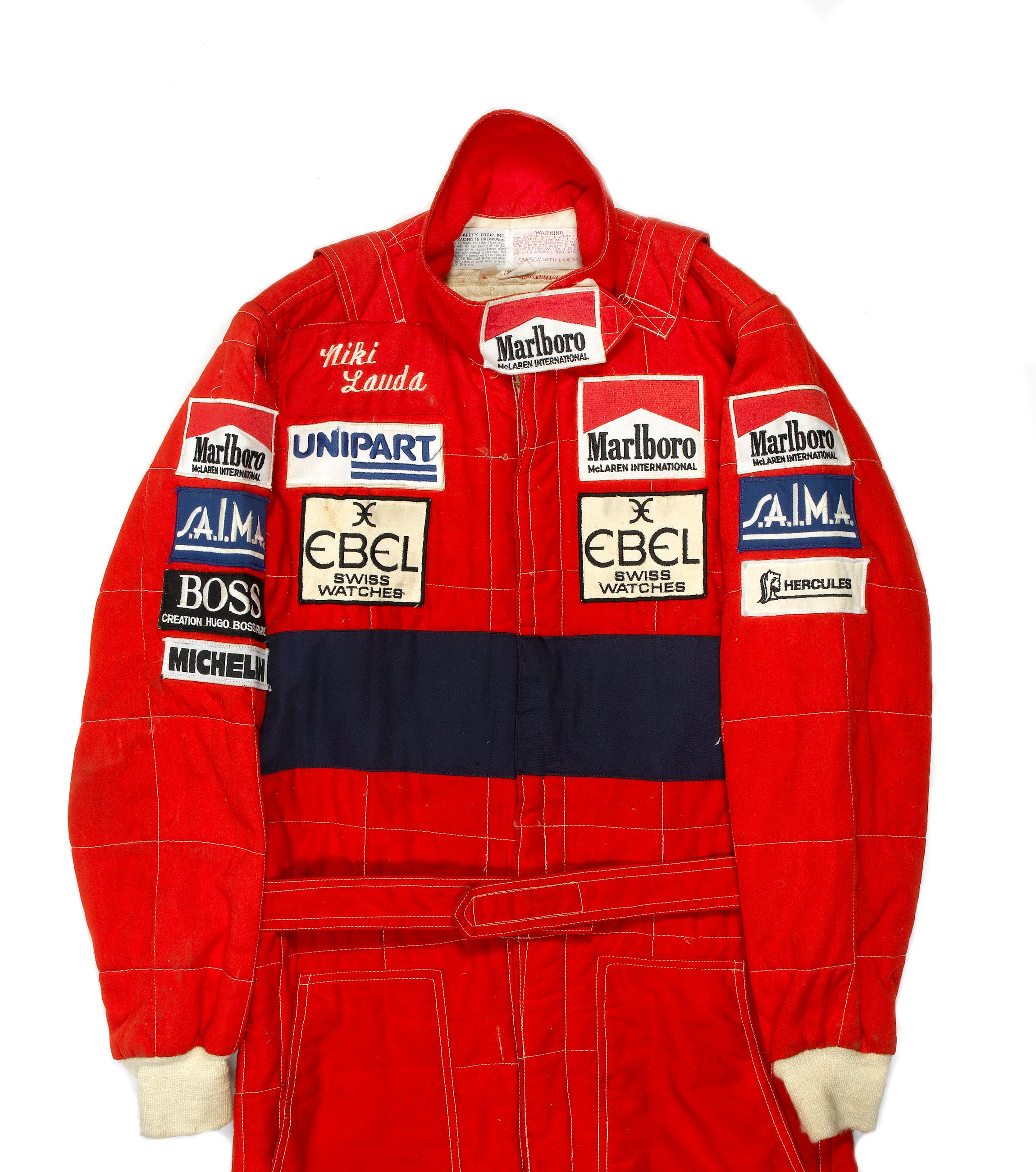 Bonhams Cars : A pair of Niki Lauda's race overalls, used during the ...