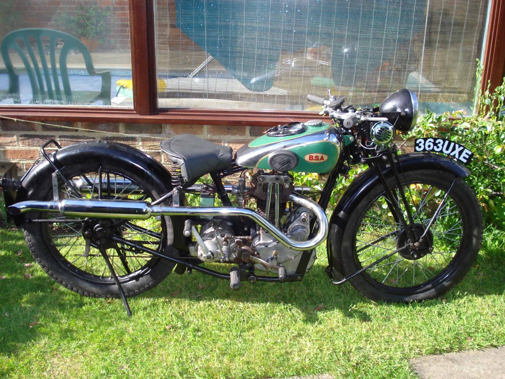 1933 BSA 250cc Blue Star Registration no. 363 UXE Frame no. A3L-538 ...