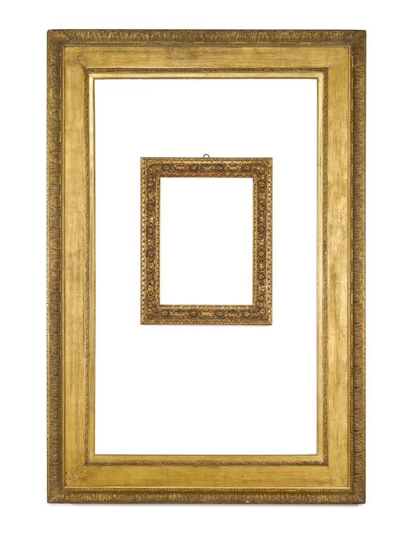 Bonhams : An English 19th Century gilded composition Watts frame