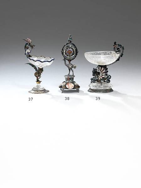 Bonhams : A 19th century Austrian silver and enamelled timepiece, by ...