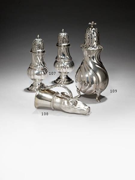 Bonhams : An early 18th century Provincial Danish silver sugar caster ...