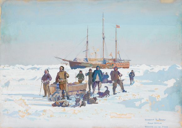Bonhams : Herbert Kerr Rooke (British, 1872-1944) 'Nansen and the Fram'