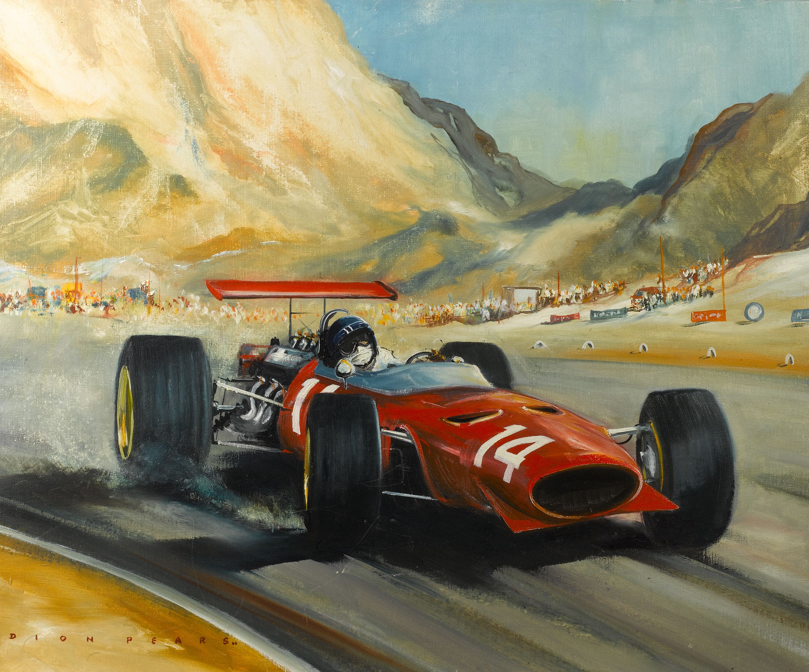 Bonhams Cars : Dion Pears 'Andrea De Adamich Ferrari Temporada 1968',